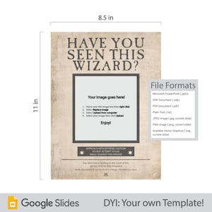 DIY: Have You Seen This Wizard or Witch Custom Party Poster - Digital ...