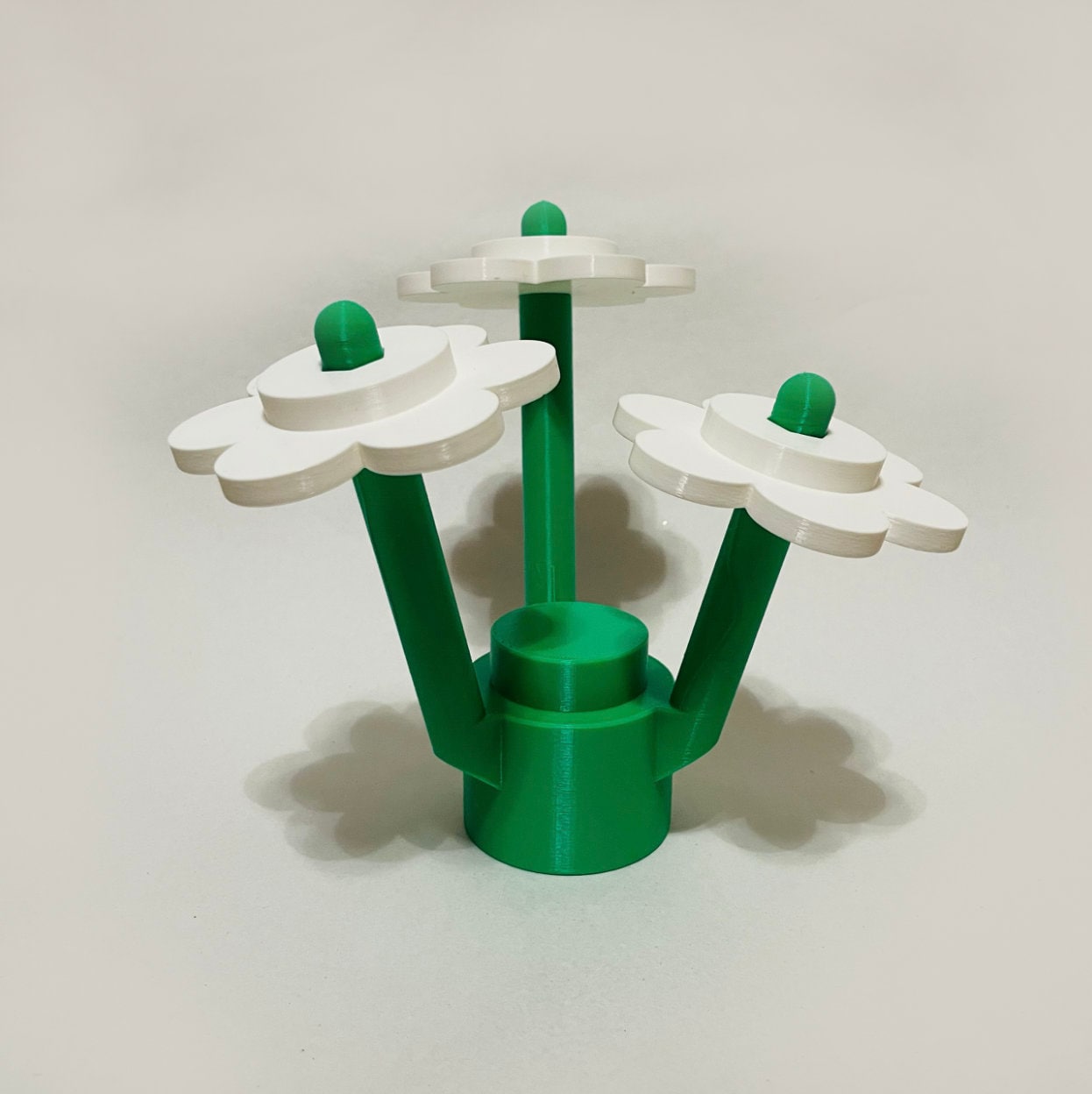 4-piece Jumbo Brick Flowers 3d Printed With Eco-friendly - Etsy