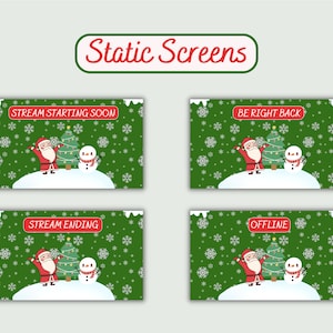 Christmas Twitch Stream Overlay | Twitch Stream Overlay | Christmas ...