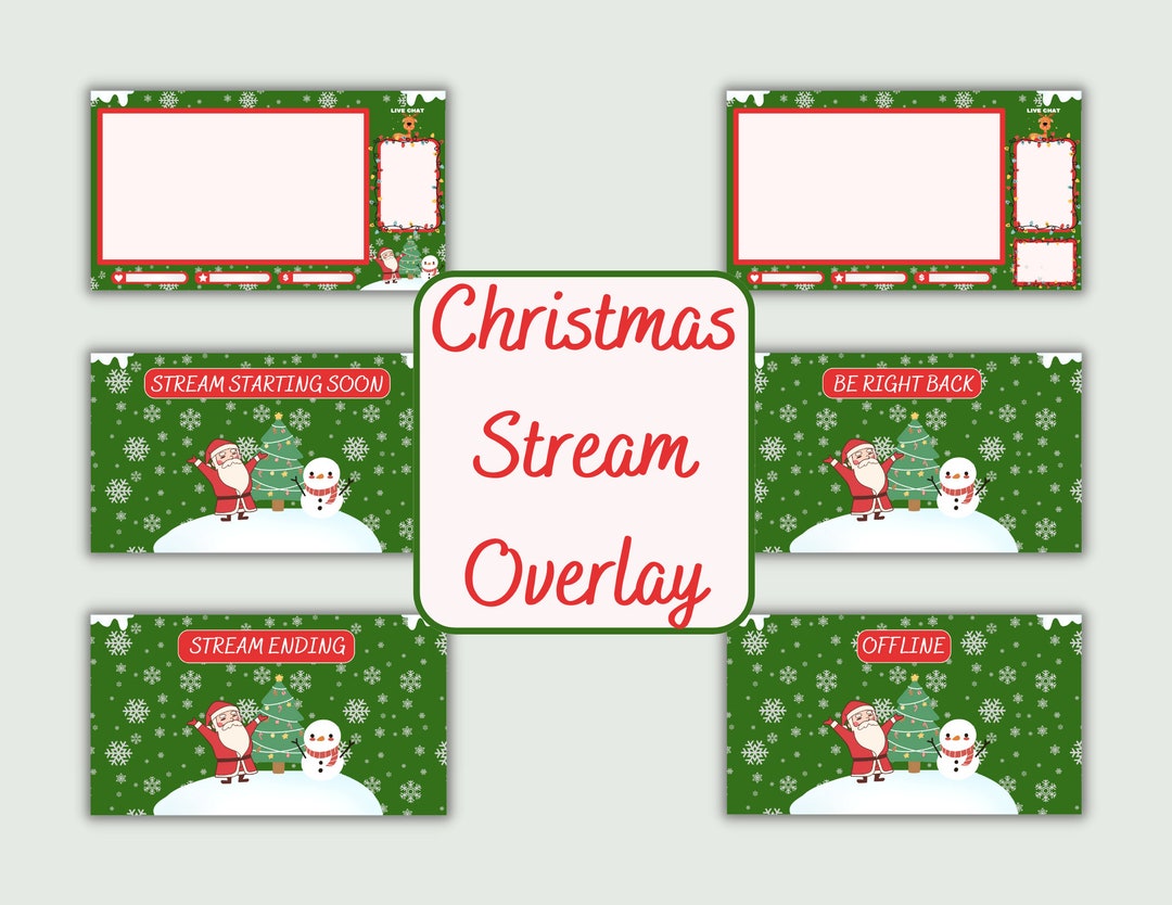 Christmas Twitch Stream Overlay | Twitch Stream Overlay | Christmas ...