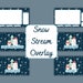 Snow Twitch Stream Overlay Twitch Stream Overlay Snow Stream Overlay ...