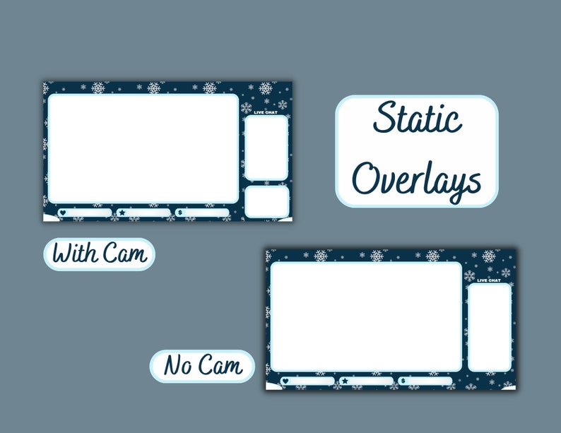Snow Twitch Stream Overlay | Twitch Stream Overlay | Snow Stream ...
