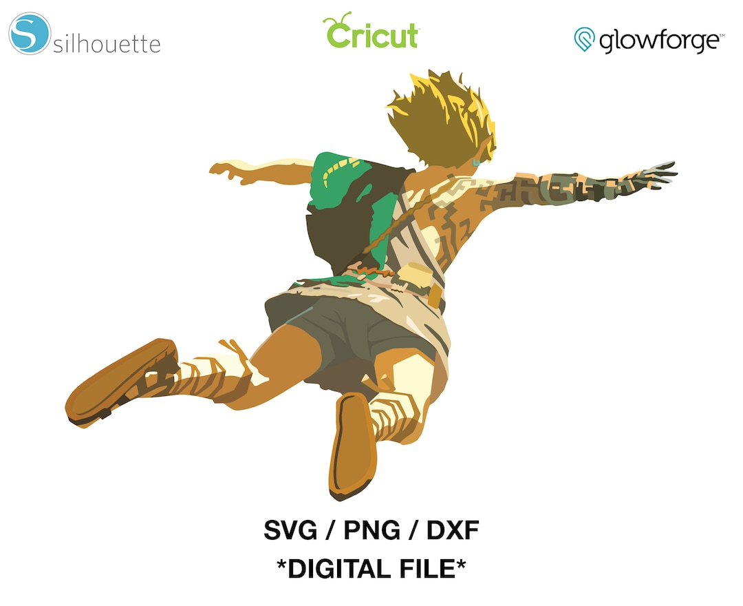 Skydiving Link Illustration Legend of Zelda Breath of the Wild 2 TOTK ...