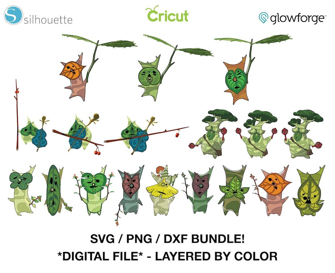 Super Korok Design Bundle Legend of Zelda SVG PNG DXF - Etsy