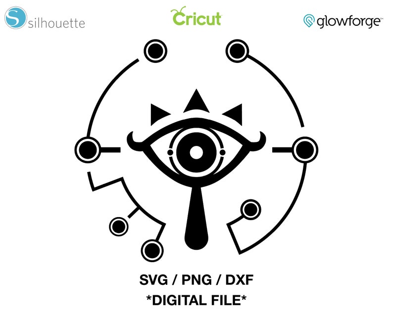 Sheikah Eye - Legend of Zelda: Breath of the Wild SVG - PNG - DXF Cut ...