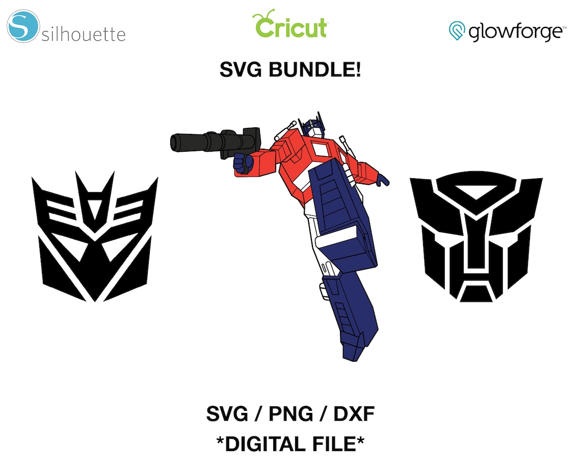 Transformers Design Bundle Optimus Prime Autobots - Etsy