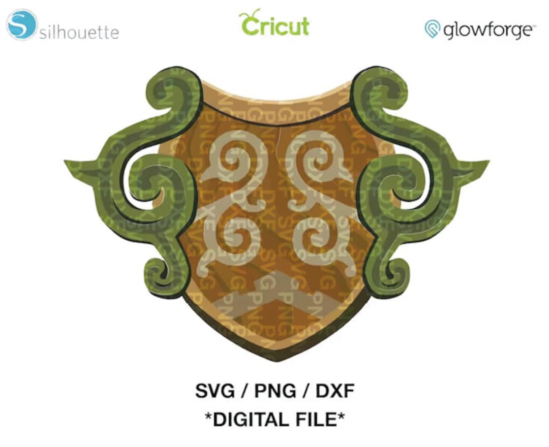 Forest Dwellers Shield - the Legend of Zelda - Breath of the Wild - SVG ...