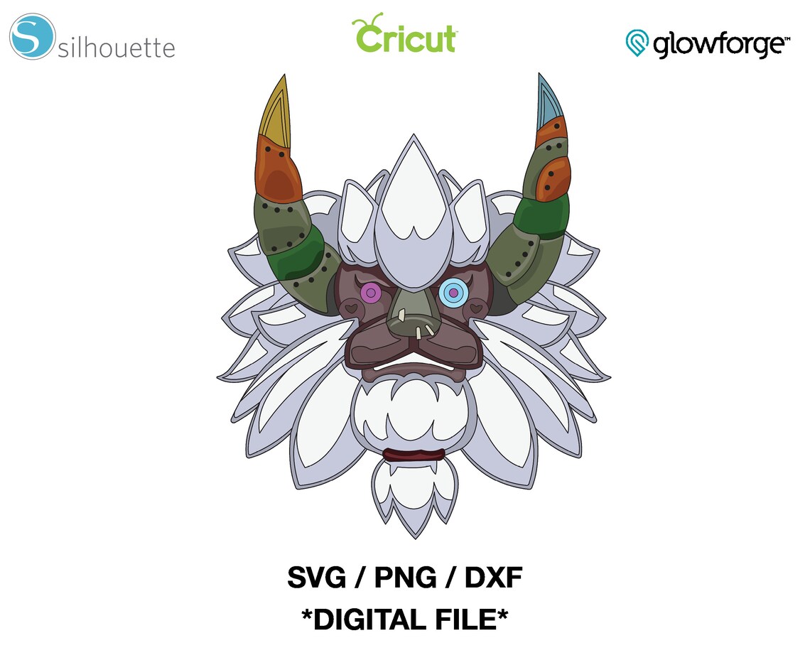 Lynel Mask Legend of Zelda SVG PNG DXF Cut File for - Etsy