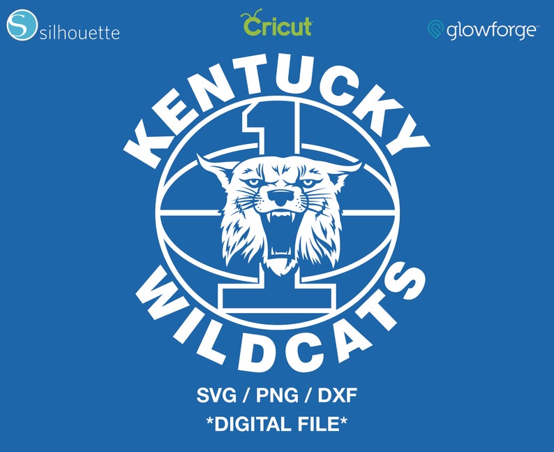 Kentucky Wildcat Basketball SVG PNG DXF Cut File for - Etsy