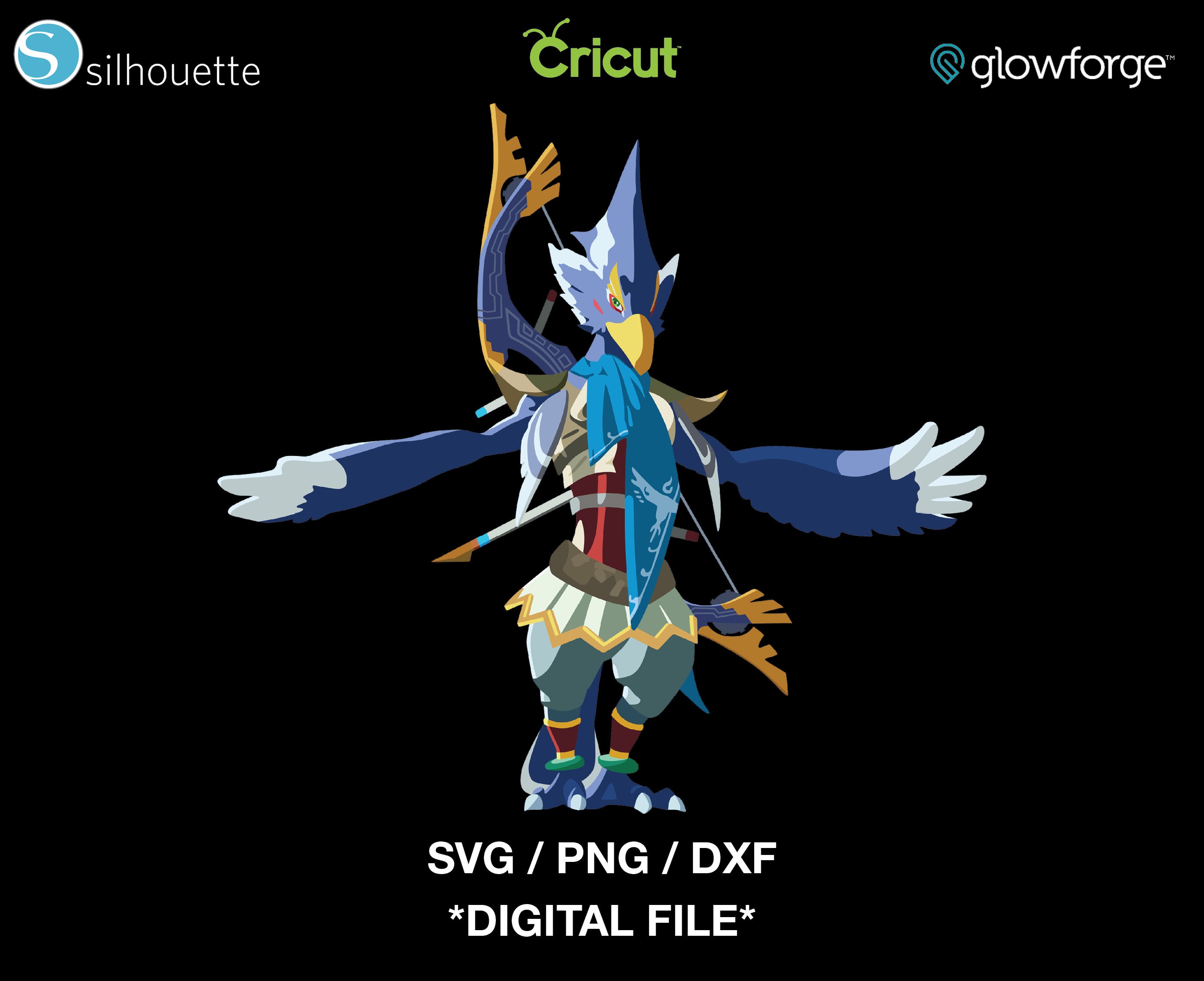 Revali Legend of Zelda Breath of the Wild SVG PNG DXF - Etsy