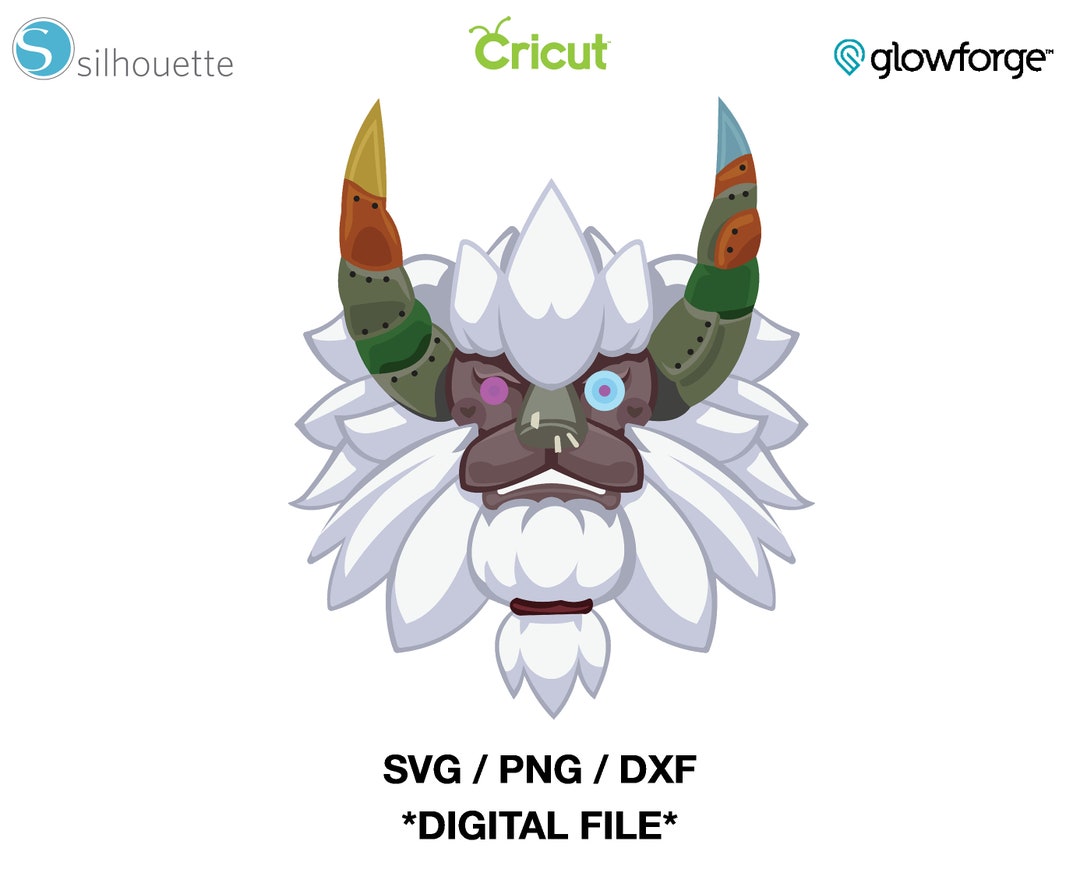 Lynel Mask - Legend of Zelda SVG - PNG - DXF Cut File for Cricut ...