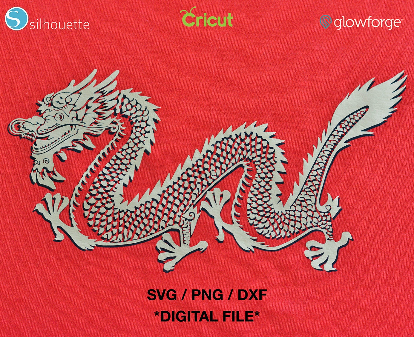 Detailed Dragon Cut File for Cricut/silhouette SVG DWG - Etsy UK