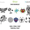 Hetsu Design Bundle Legend of Zelda SVG PNG DXF Cut Files for Cricut ...