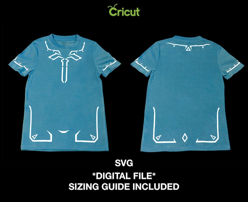 The Legend of Zelda - Champion's Tunic & Sizing Guide - SVG File Only ...