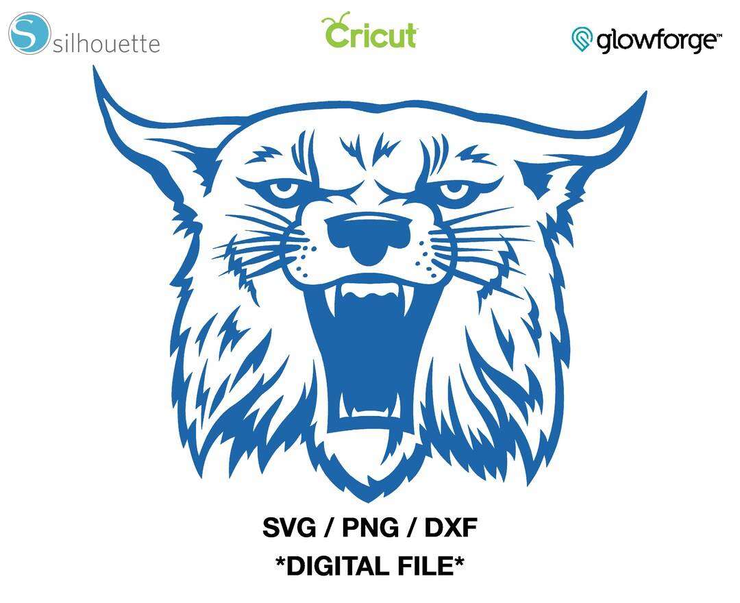 Kentucky Wildcat Head SVG PNG DXF Cut File for Cricut Silhouette Print ...