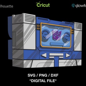 Soundwave Detailed Illustration - Transformers SVG - PNG - DXF File for ...