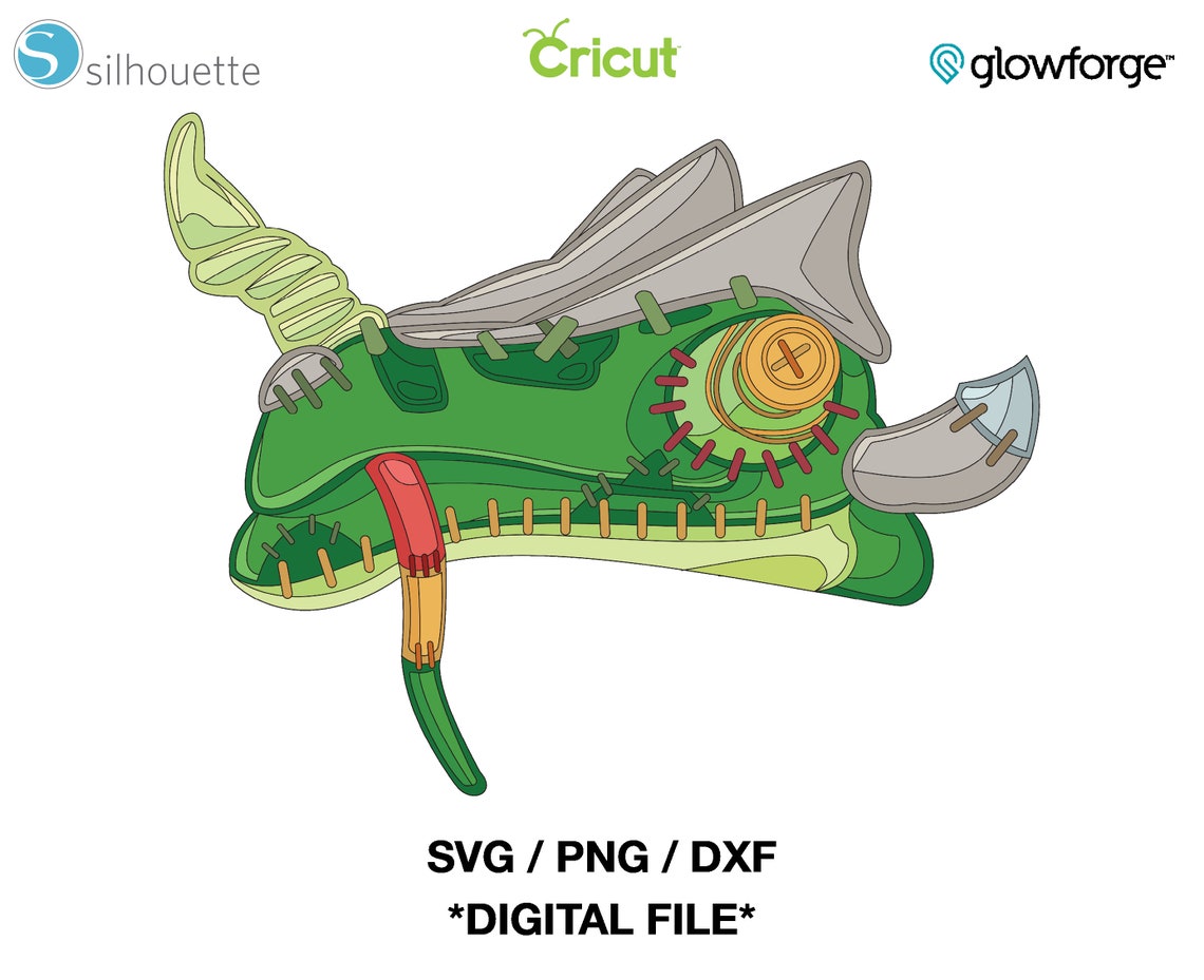 Lizalfo Mask - Legend of Zelda SVG - PNG - DXF Cut File for Cricut ...