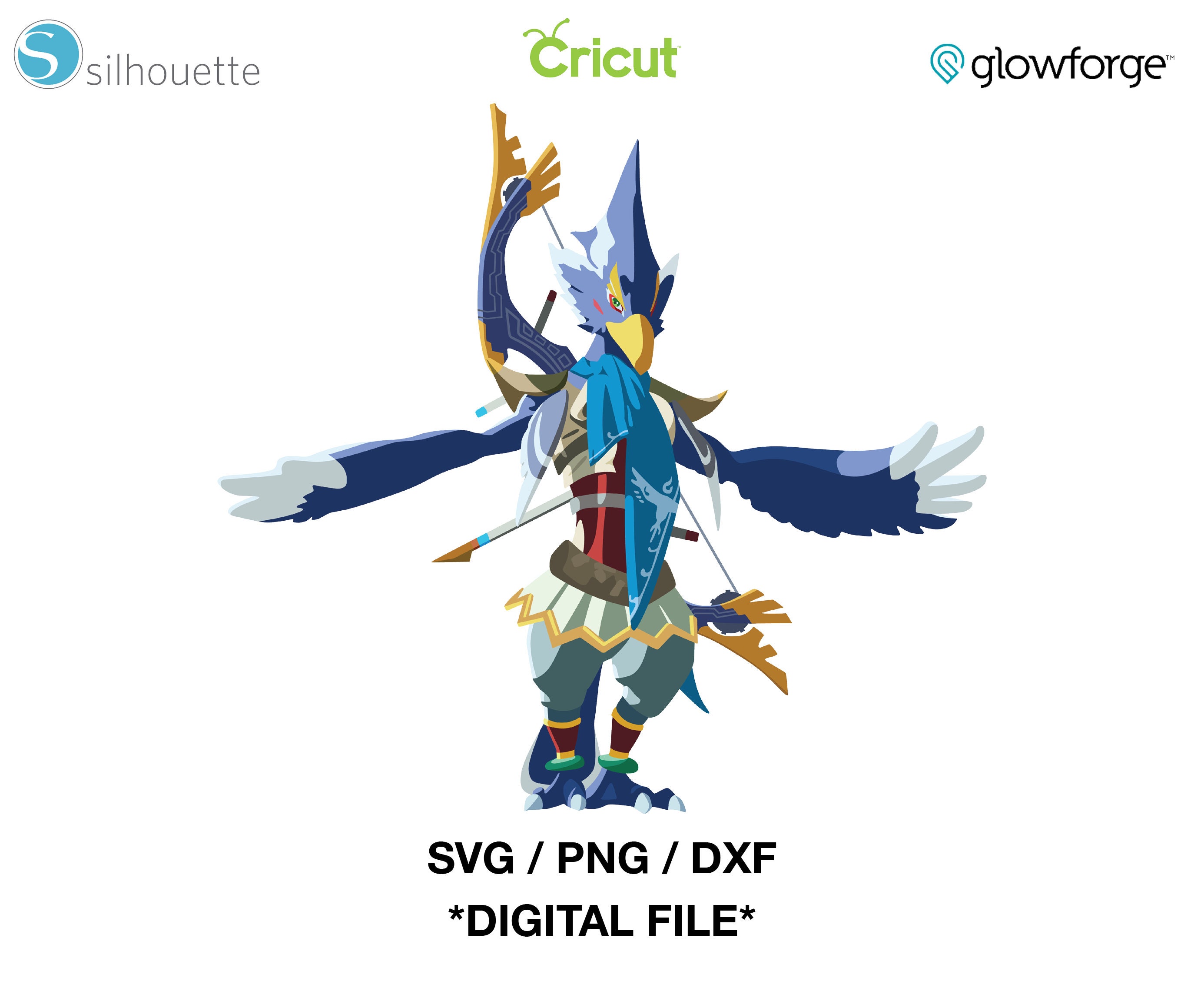 Revali Legend of Zelda Breath of the Wild SVG PNG DXF - Etsy