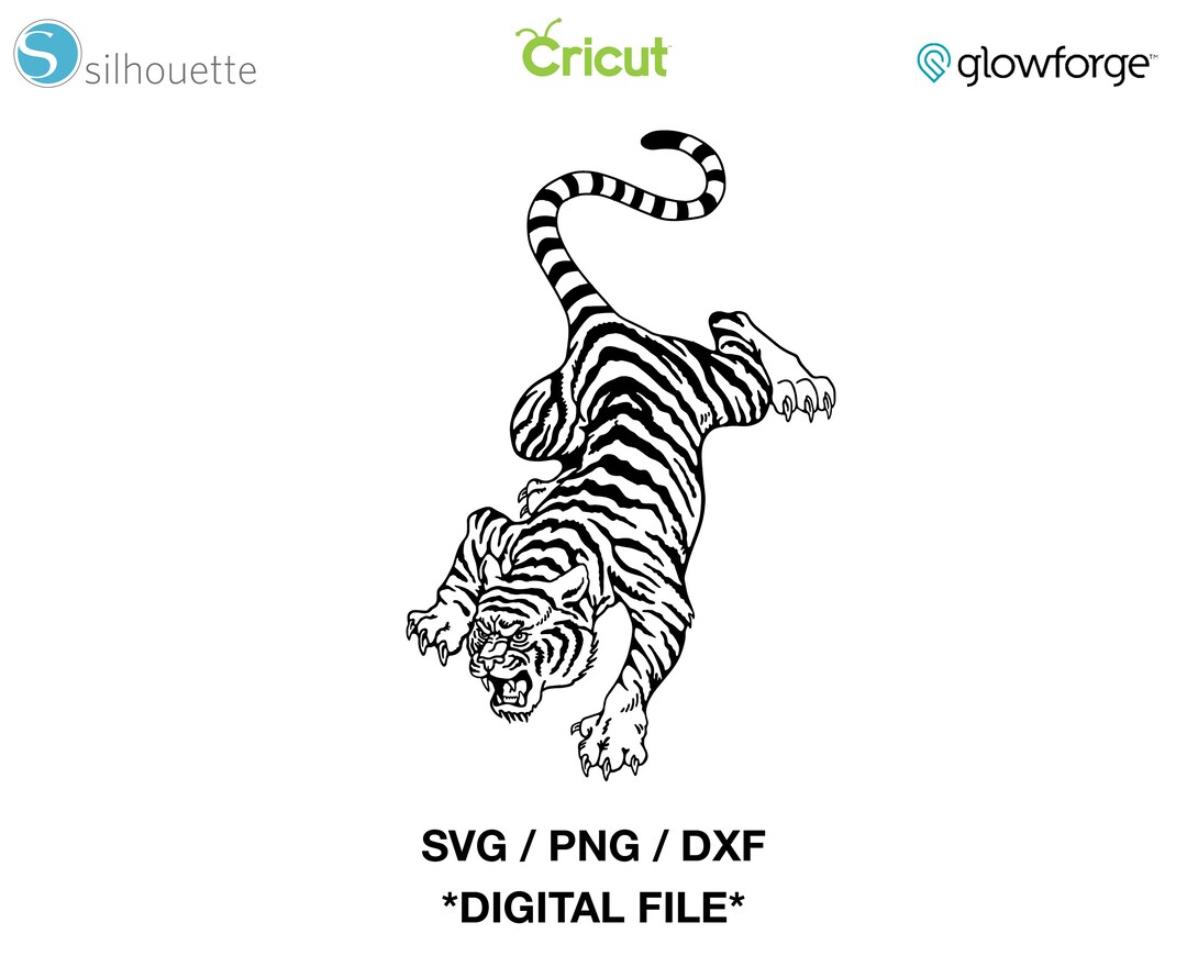 Detailed Tiger Cut File for Cricut/silhouette (SVG, DWG) - Etsy