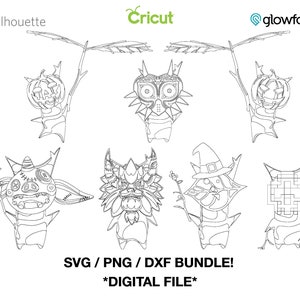 Halloween Korok Design Bundle - Legend of Zelda SVG - PNG - DXF Cut ...