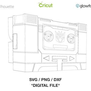 Soundwave Detailed Illustration - Transformers SVG - PNG - DXF File for ...