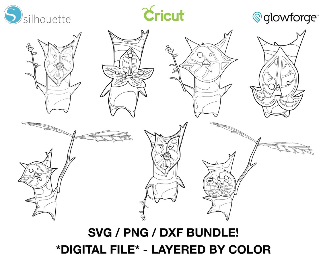 Korok Design Bundle Legend of Zelda SVG PNG DXF Cut - Etsy
