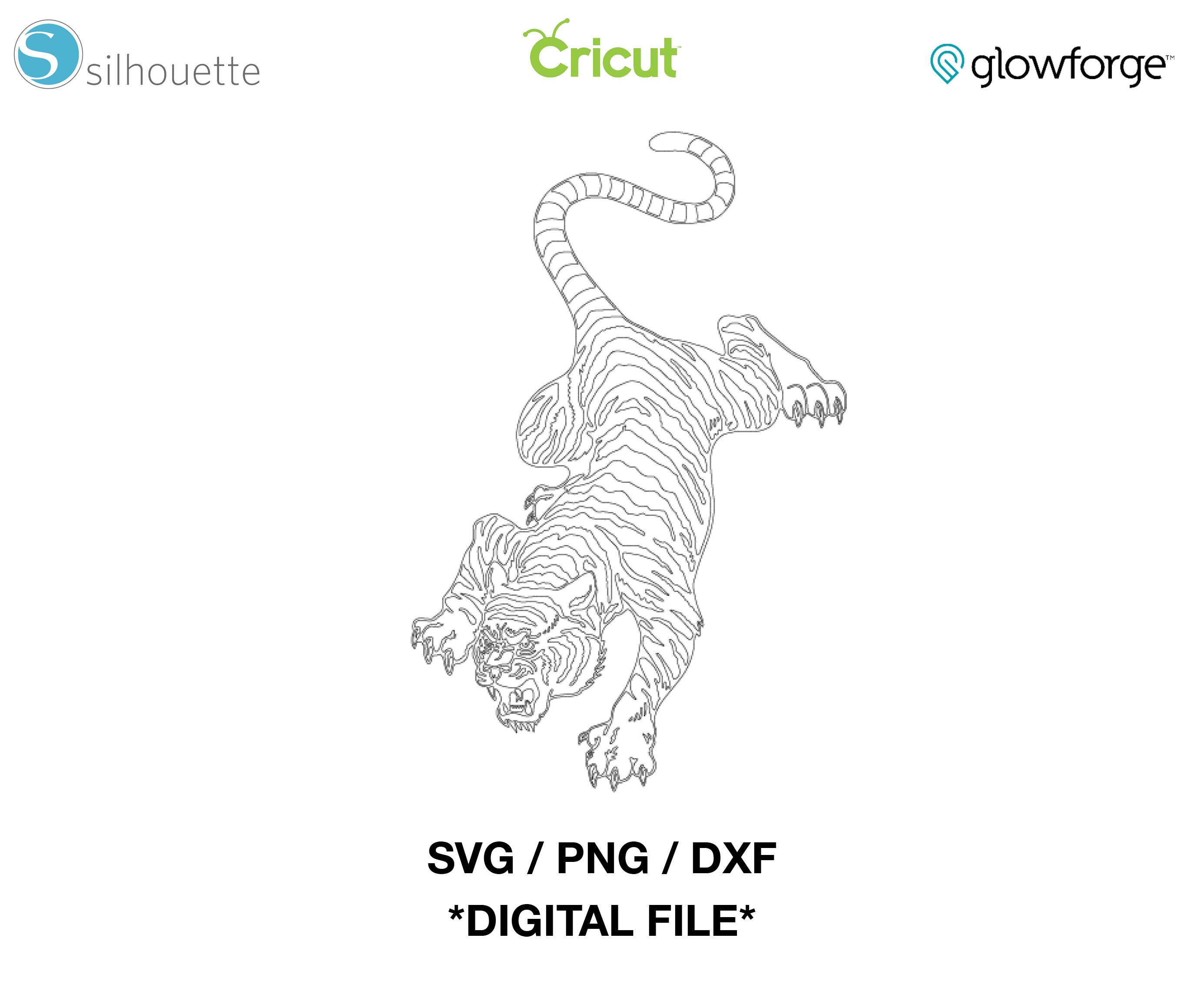Detailed Tiger Cut File for Cricut/silhouette SVG DWG - Etsy