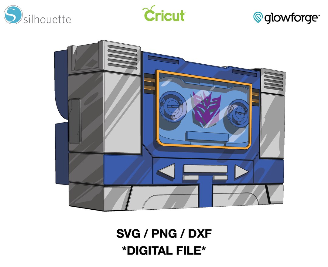 Soundwave Detailed Illustration - Transformers SVG - PNG - DXF File for ...