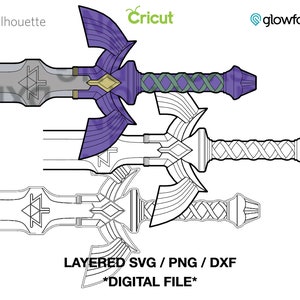 Master Sword - Layered by Color - the Legend of Zelda - SVG -PNG- DXF ...