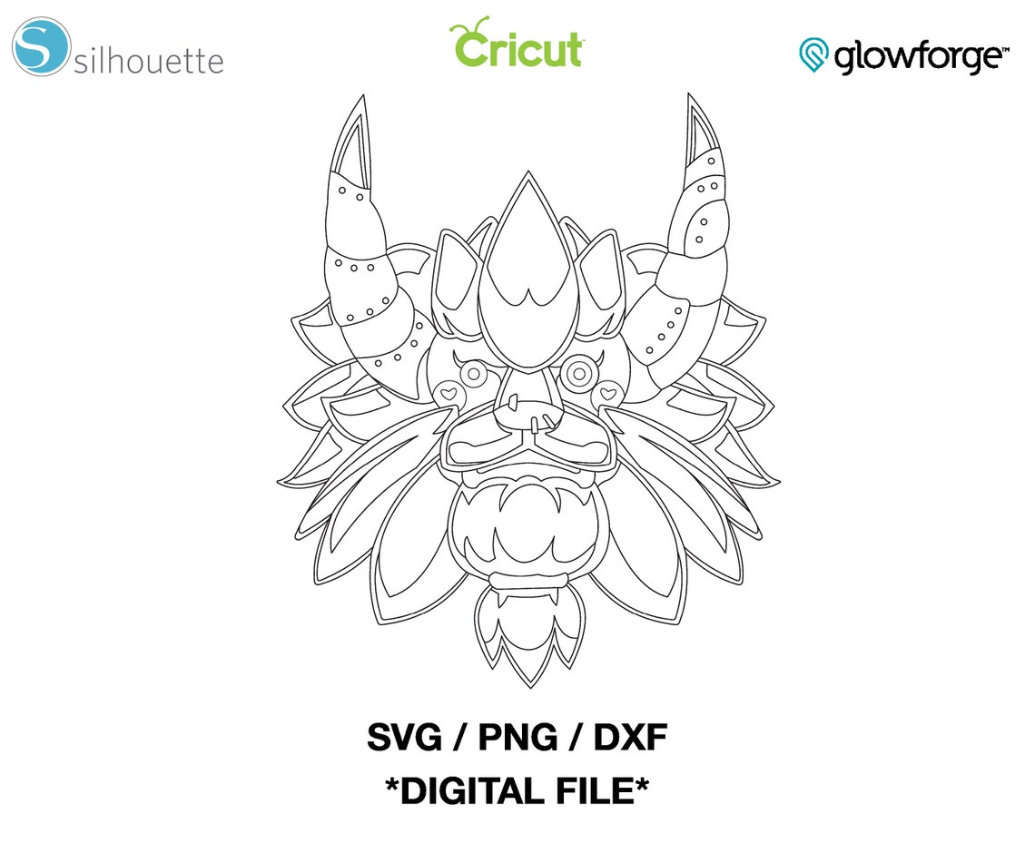 Lynel Mask Legend of Zelda SVG PNG DXF Cut File for - Etsy