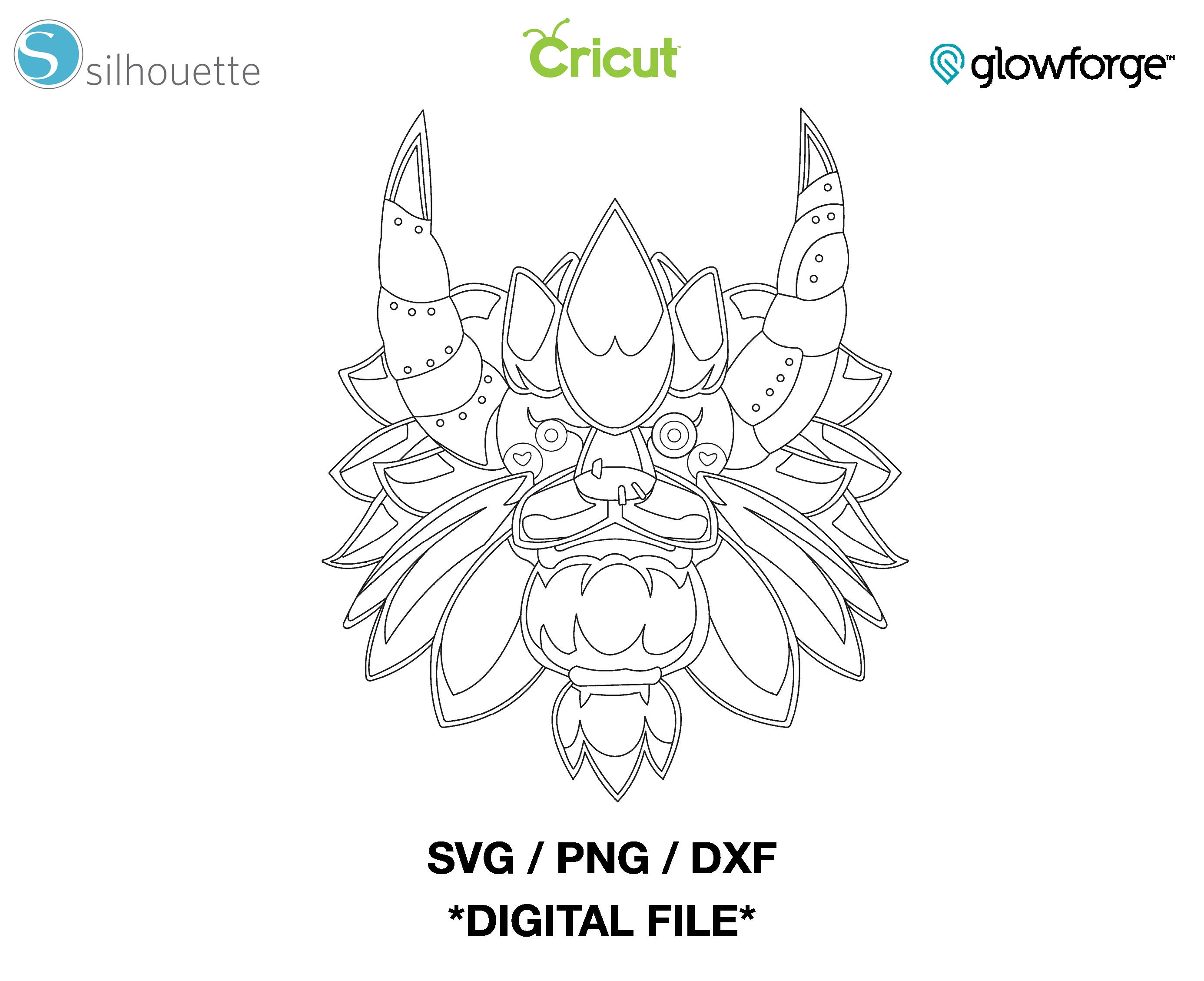 Lynel Mask Legend of Zelda SVG PNG DXF Cut File for - Etsy Finland