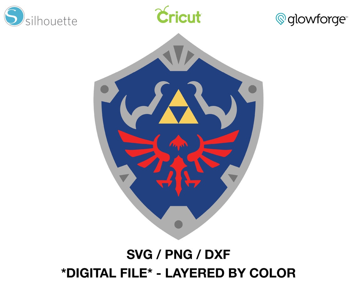 Hylian Shield Layer by Color the Legend of Zelda SVG - Etsy