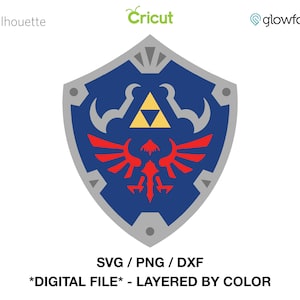 Hylian Shield Layer by Color the Legend of Zelda SVG - Etsy