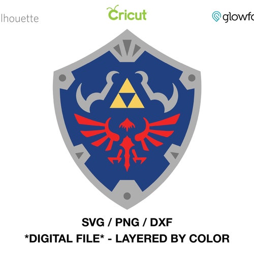 Hylian Shield Layer by Color the Legend of Zelda SVG - Etsy