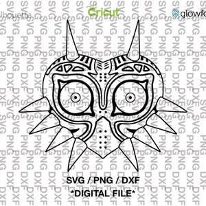 Majora's Mask - Legend of Zelda Layered SVG - PNG - DXF Cut File for ...