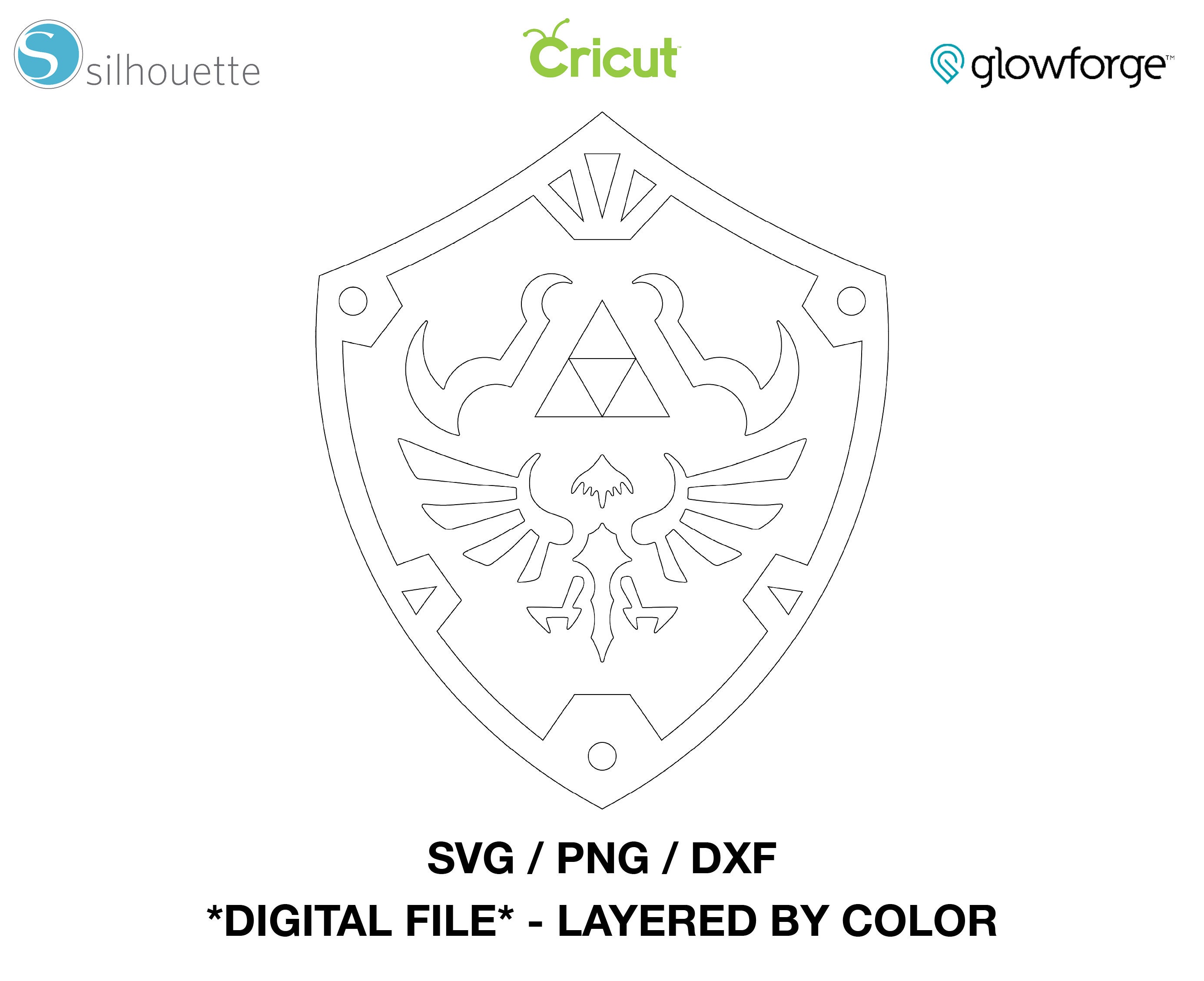 Hylian Shield Layer by Color the Legend of Zelda SVG - Etsy