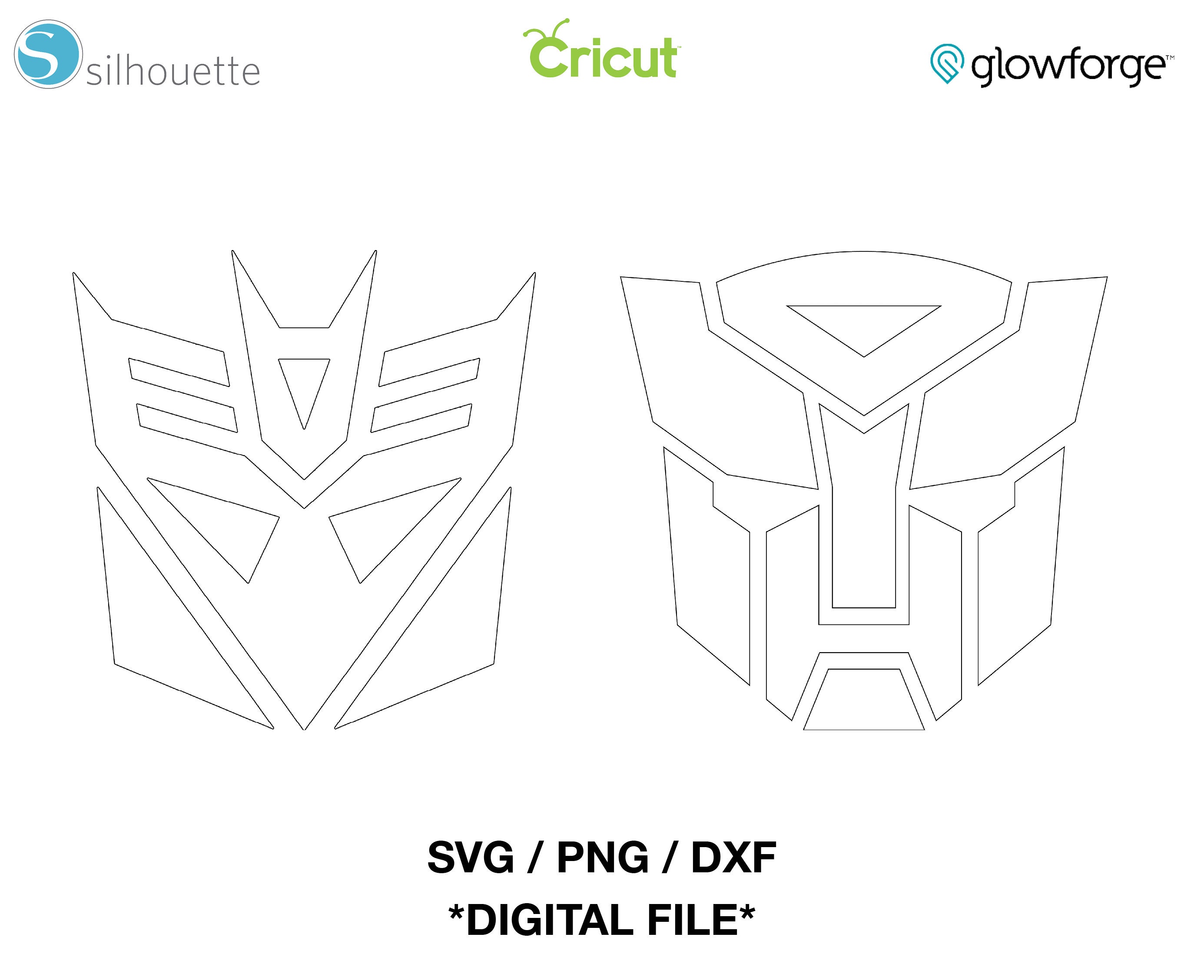Transformers Autobots Decepticons SVG PNG DXF Cut - Etsy
