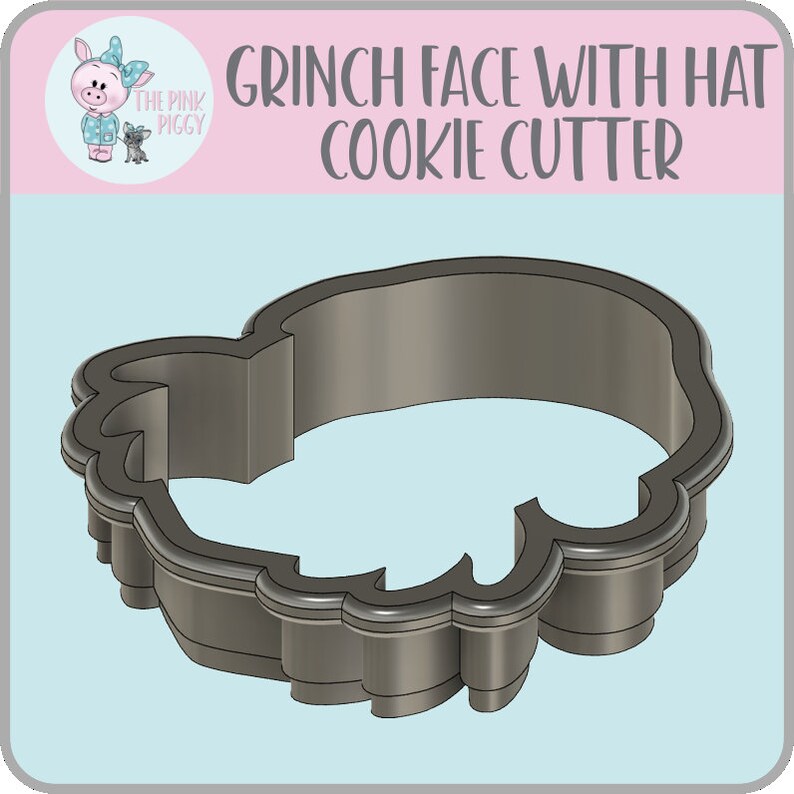 Grinch Face Cookie Cutter - Etsy