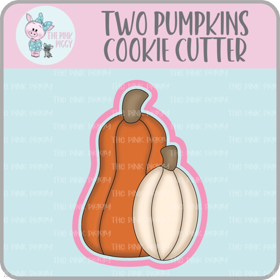 Two Pumpkins Cookie Cutter - Etsy