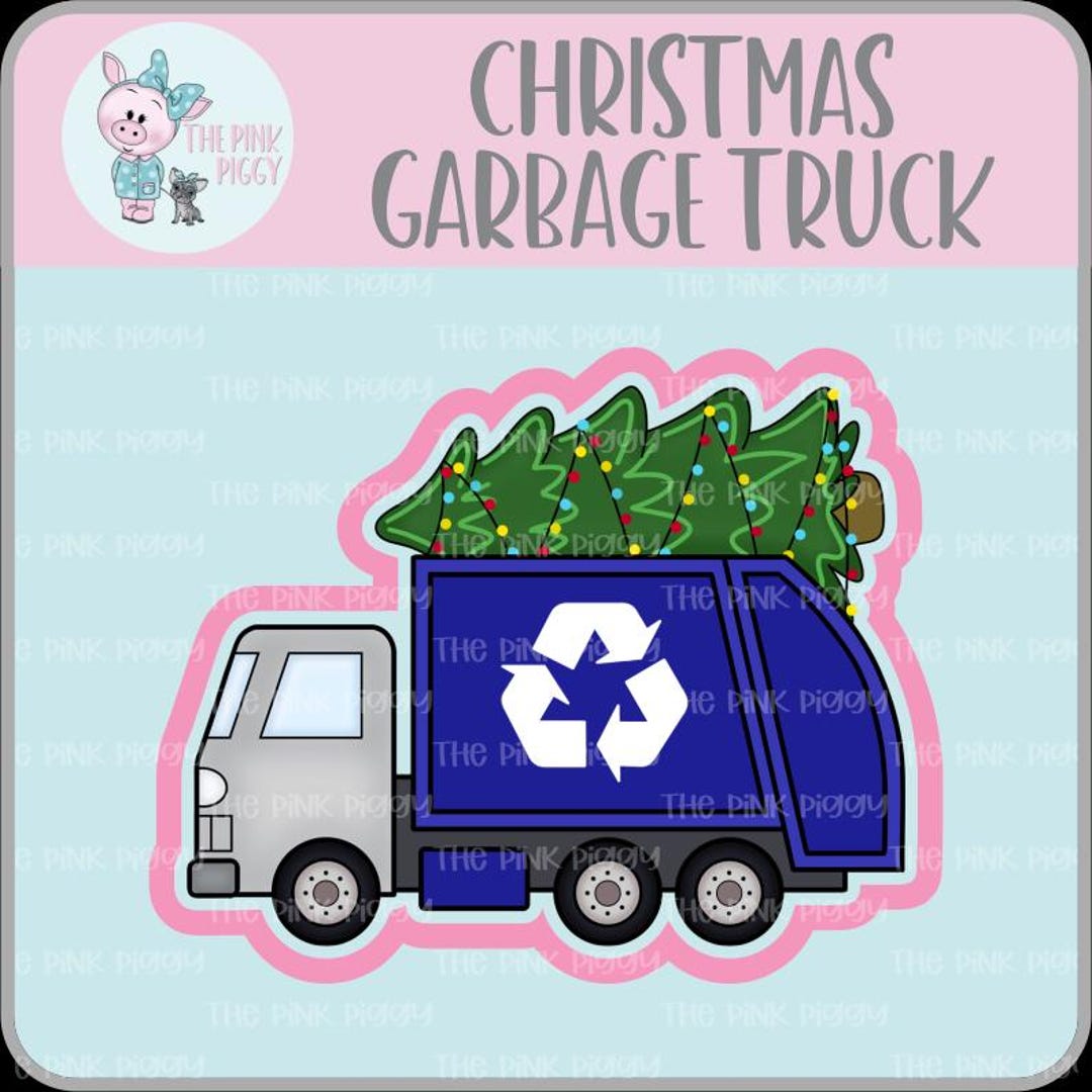Christmas Garbage Truck Cookie Cutter/trash Truck/recycling - Etsy