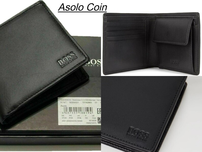 Hugo Boss Asolo Wallet With Coin Pocket & Bi-fold Mens Wallet - Etsy