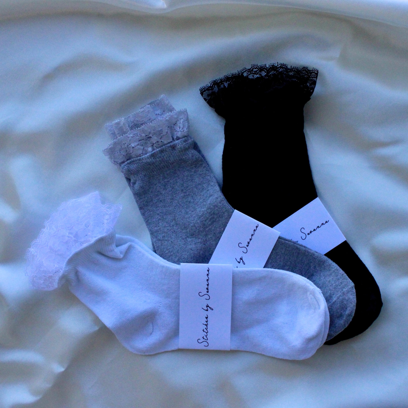 Evelyn Lace Socks - Etsy