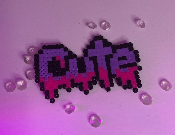 Pastel Goth Perler Beads