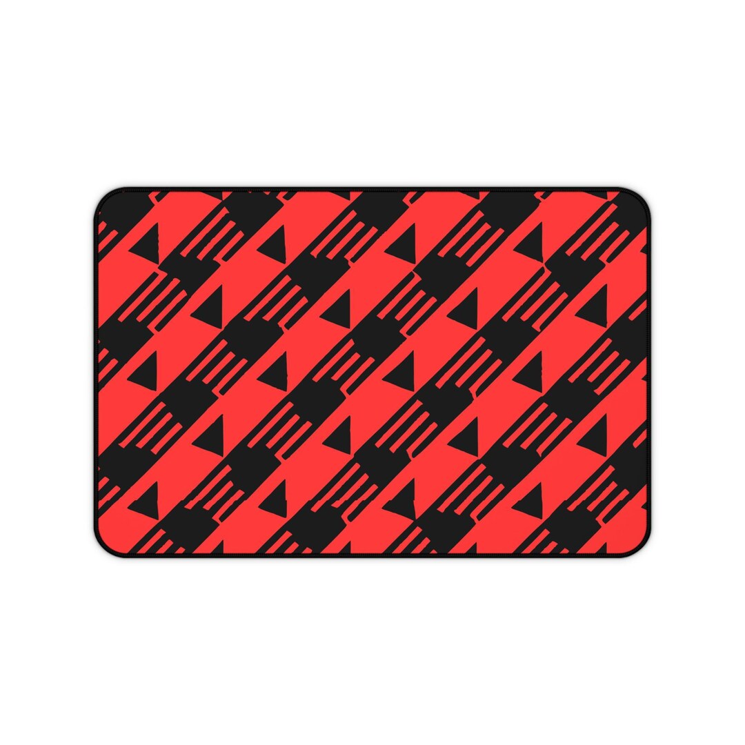 Chic Desk Mat With Elegant Houndstooth Pattern Design, Anti-slip ...