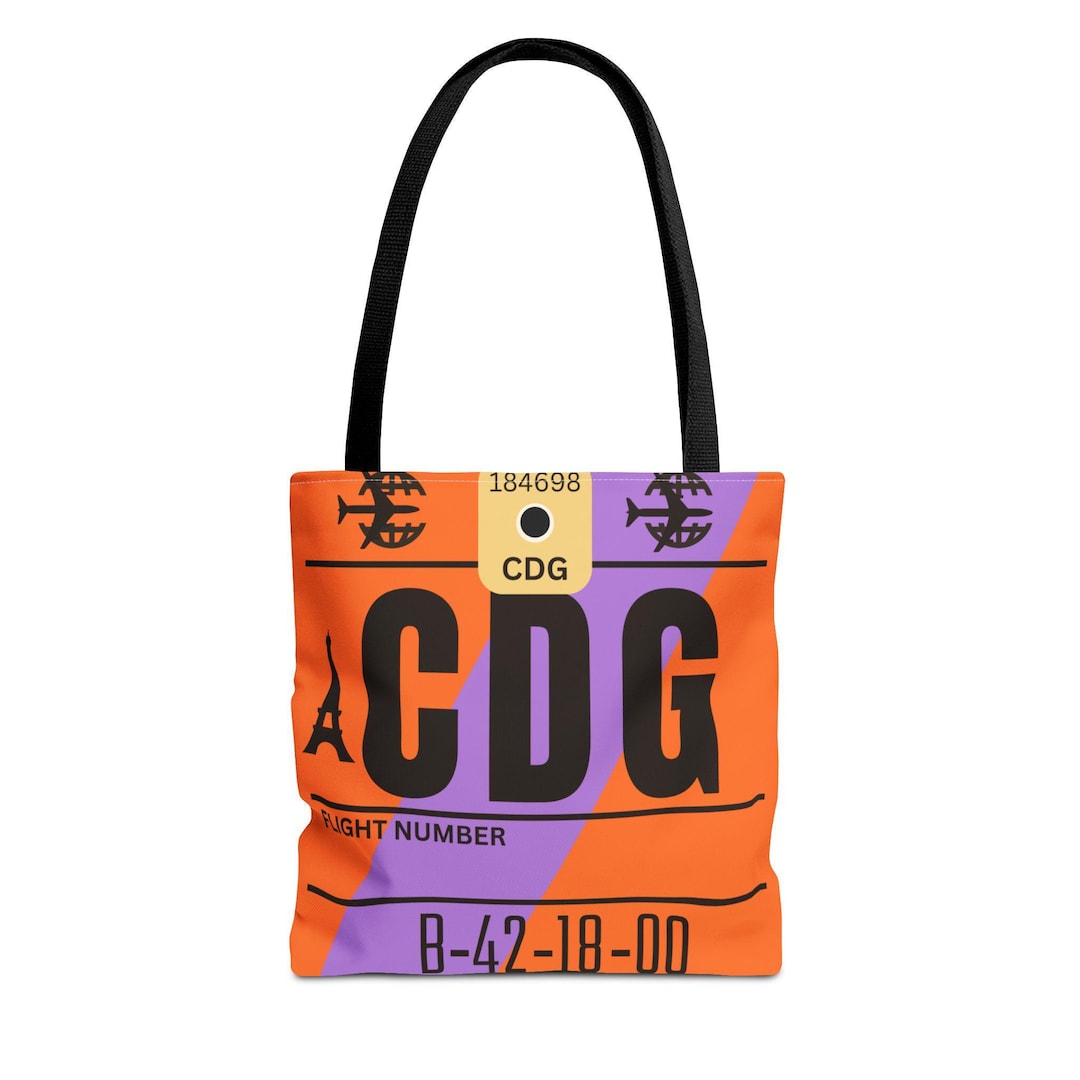 Paris France CDG Airport Code Luggage Tag Design, Travel Souvenir AOP ...
