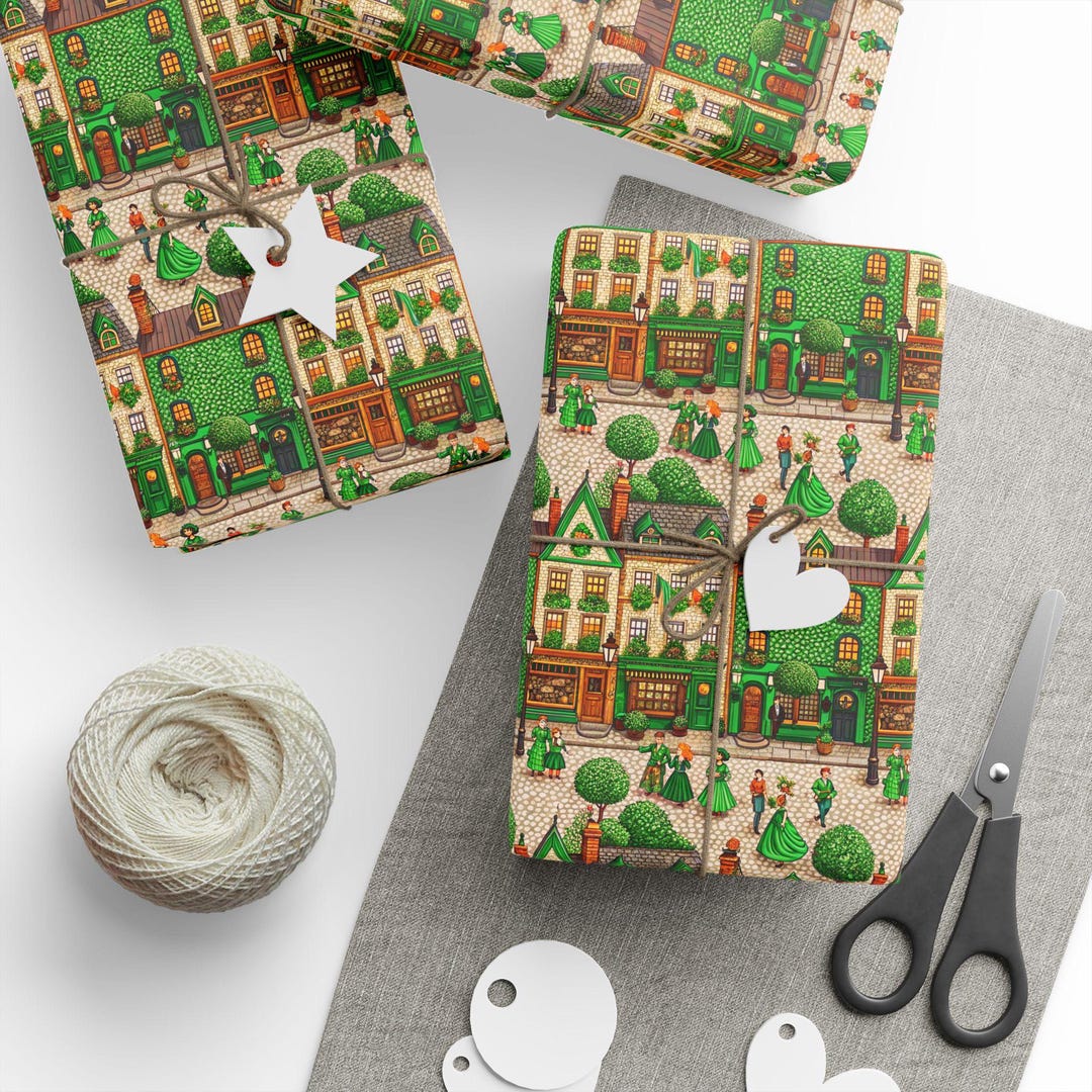 Elegant Irish Wrapping Paper Design, Festive St. Patrick's Day Wrapping ...
