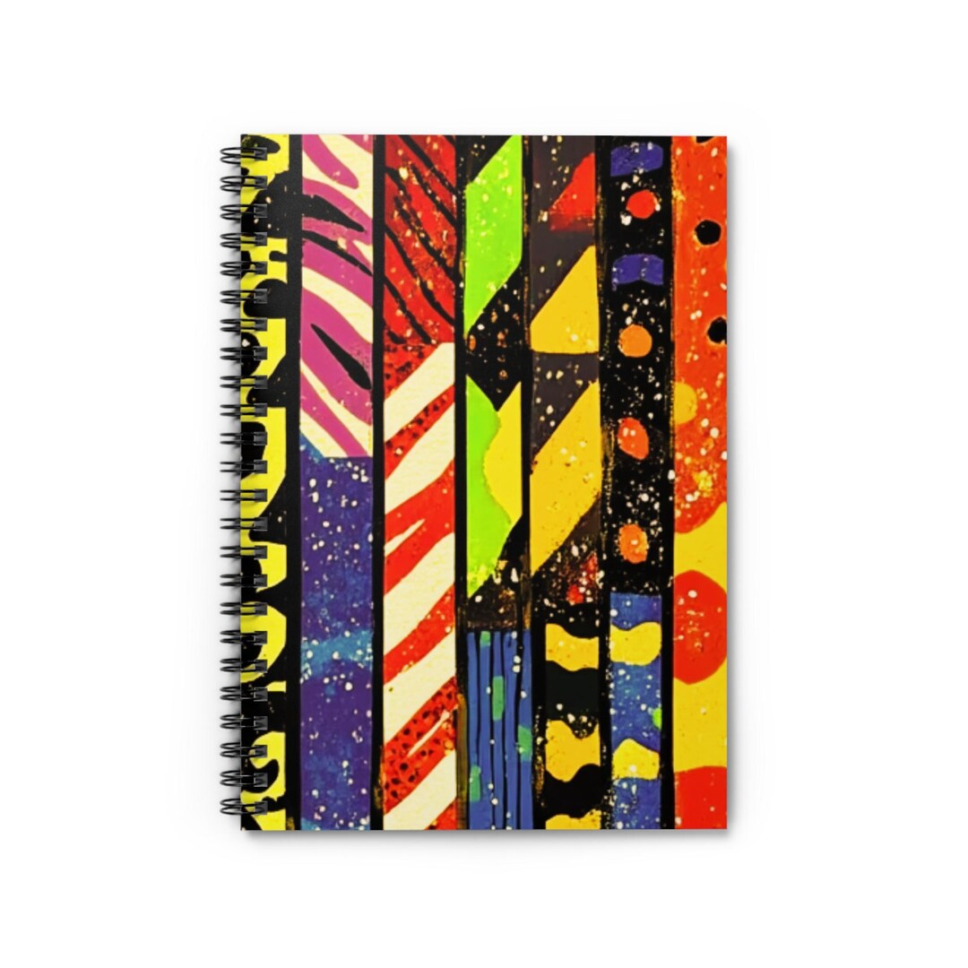 Spiral Notebook, 6x8 In, 118 Ruled Line Pages, Spiral Binding, Vibrant ...