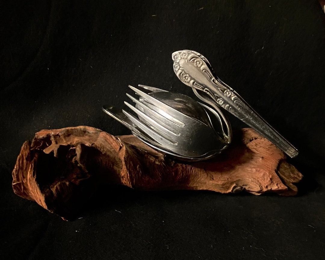 Silverware Pelican, Sculpture, Art Sculpture - Etsy