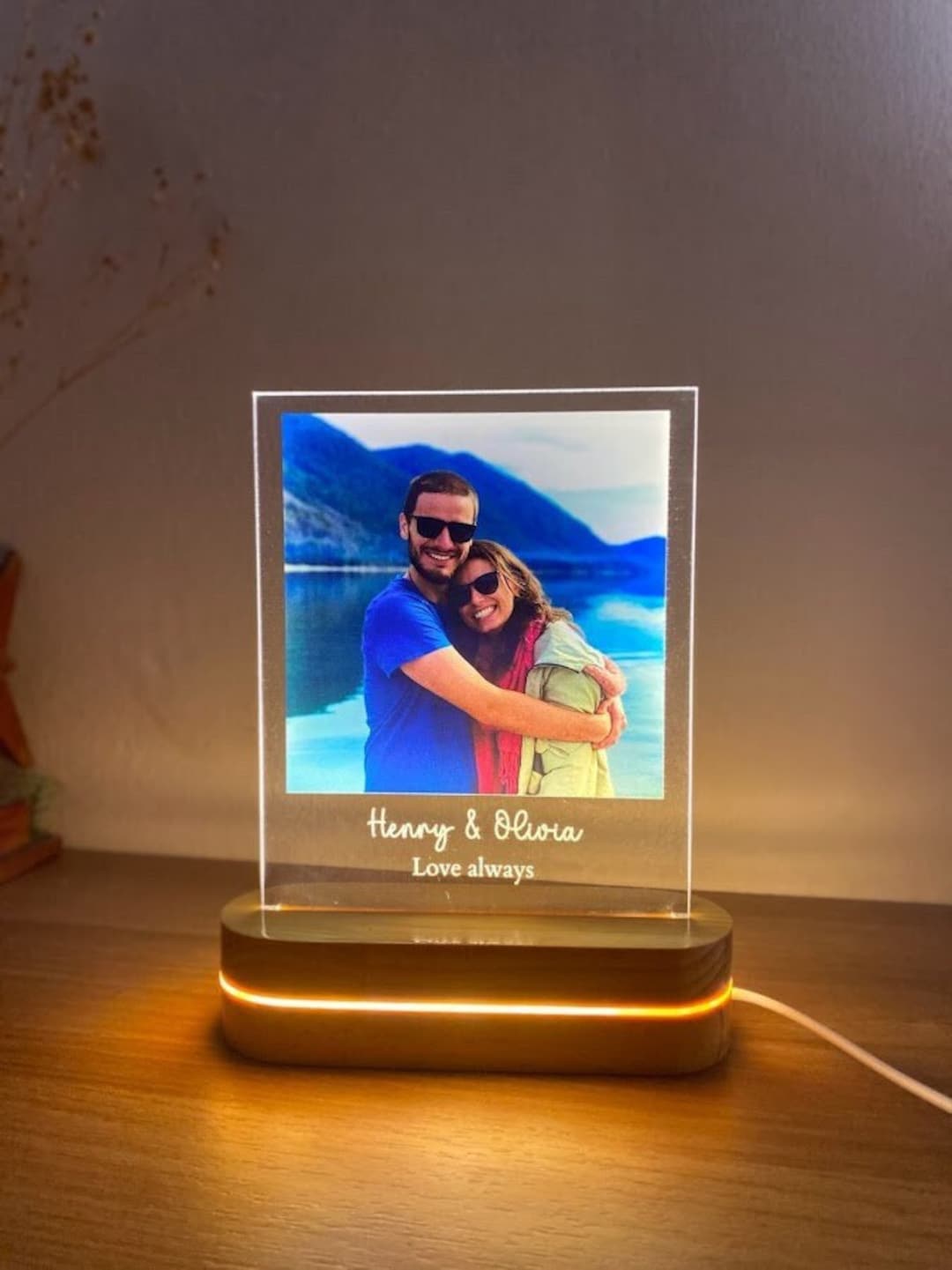 Custom Photo Night Light, Personalized Photo Gift, Couple Gift, Gift ...