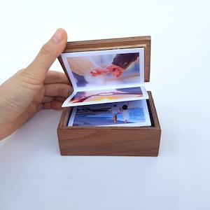 Pull Out Photo Album Classic Box, Memory Box, Wooden Photo Film Frame ...